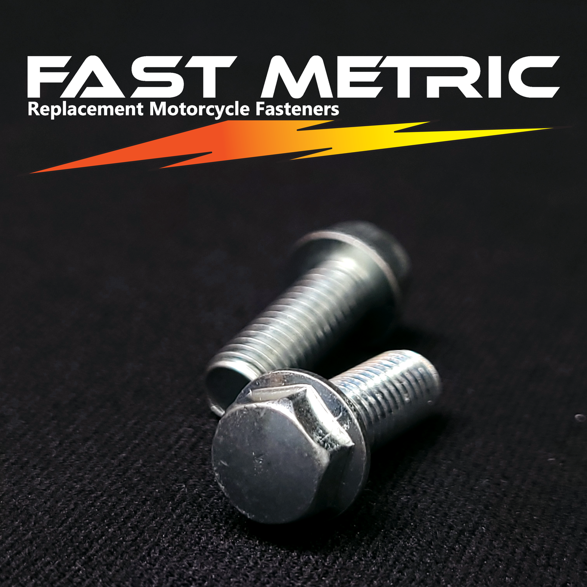 M6x18 flange bolt for metric motorcycles. | Fast Metric